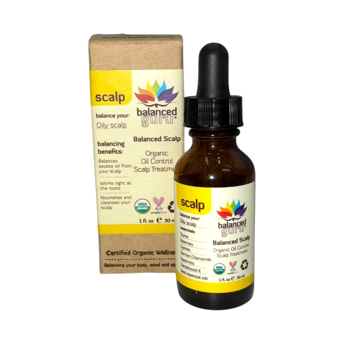 Balanced Guru Balanced Scalp Organic Oil Control Scalp Treatment 1 oz ...